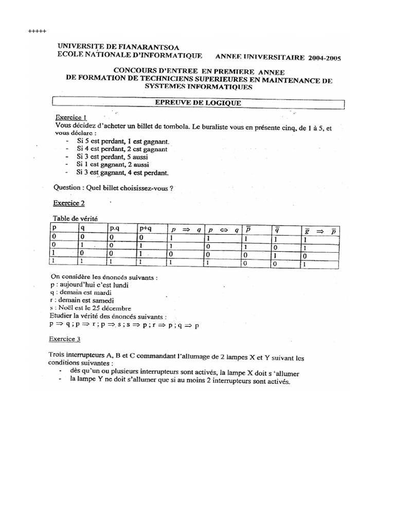 Sujets Concours ENI | PDF