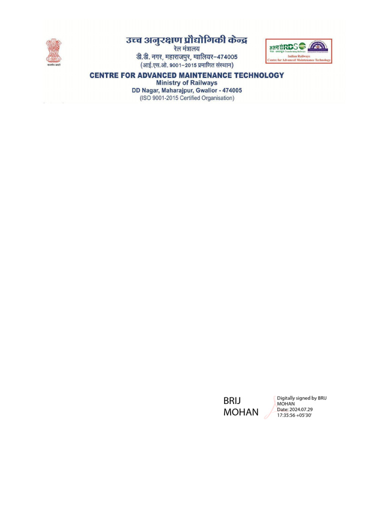 4th Revised Correction Slip LHB Maintenance Manual July-22 29.07.24 | PDF | Screw | Mechanical ...