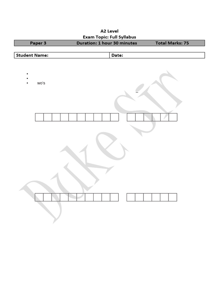 Csc 9618 A2 Mock Test 2 Overview Pdf Computer Science Computing