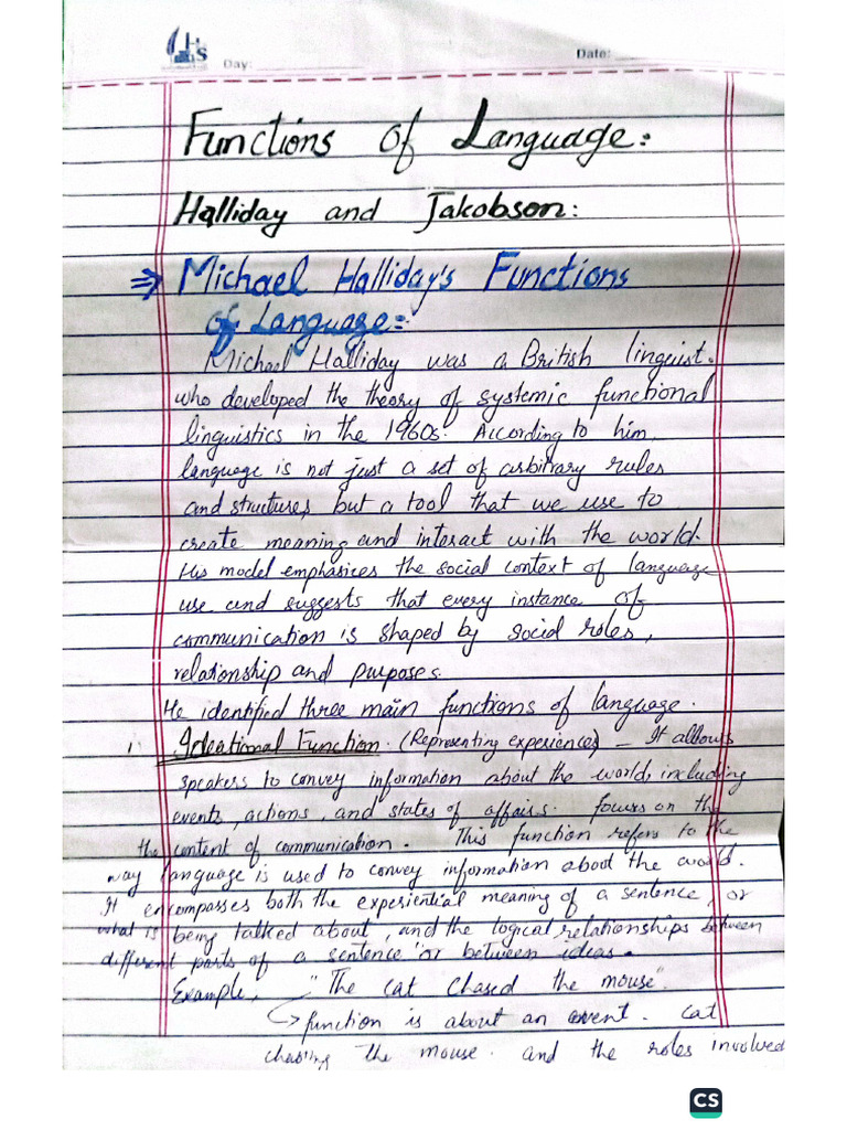 Functions of Language by Halliday and Jakobson | PDF