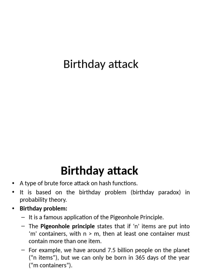 23 Birthday Attack, HMAC 27-02-2025 | PDF | Cryptography | Applied ...