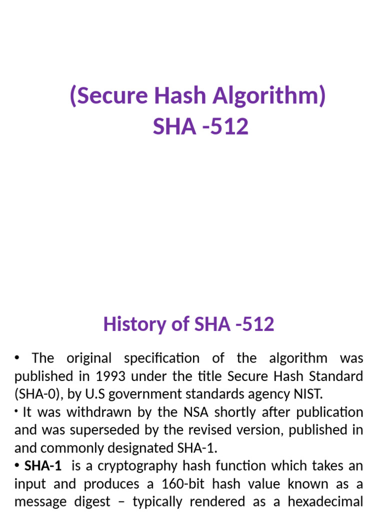 21-Secure Hash Function (SHA) - 25!02!2025 | PDF | Espionage Techniques | Secure Communication
