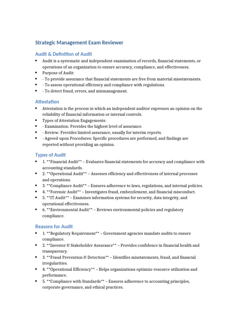 Additional Reviewer Atty Final | PDF | Audit | Strategic Management