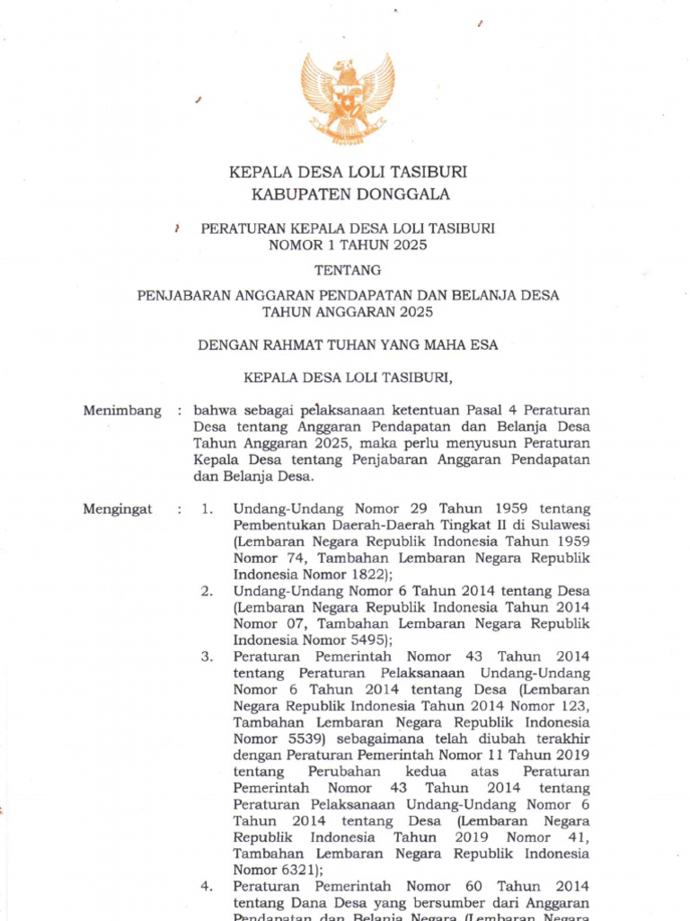 Perkades Penjabaran Lotas | PDF