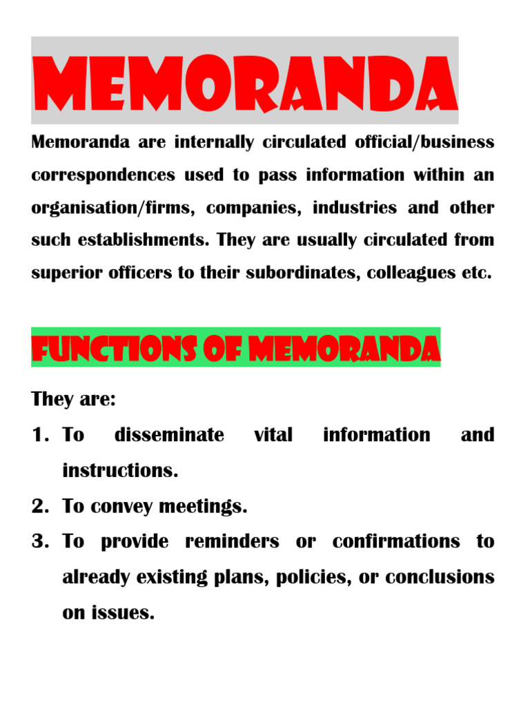 ELS, Drafting A Memoranda | PDF | Memorandum