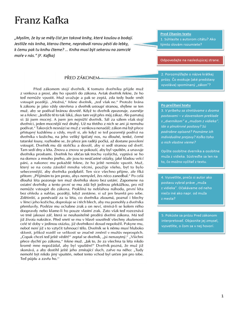 19.0 f. kafka 3a 2025 | PDF