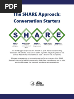 SHARE Approach for Patient Decision Making | PDF | Patient | Quality
