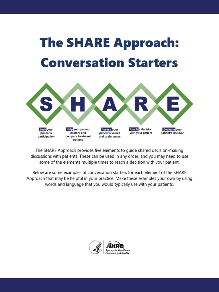 Share Conversation Starters | PDF