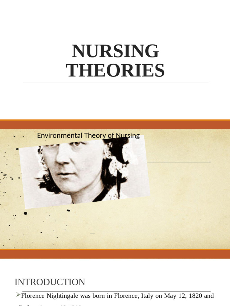 Environmental Theory | PDF | Florence Nightingale | Nursing
