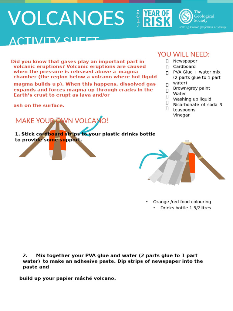Volcano Activity Sheet ks2 | PDF | Volcano | Types Of Volcanic Eruptions
