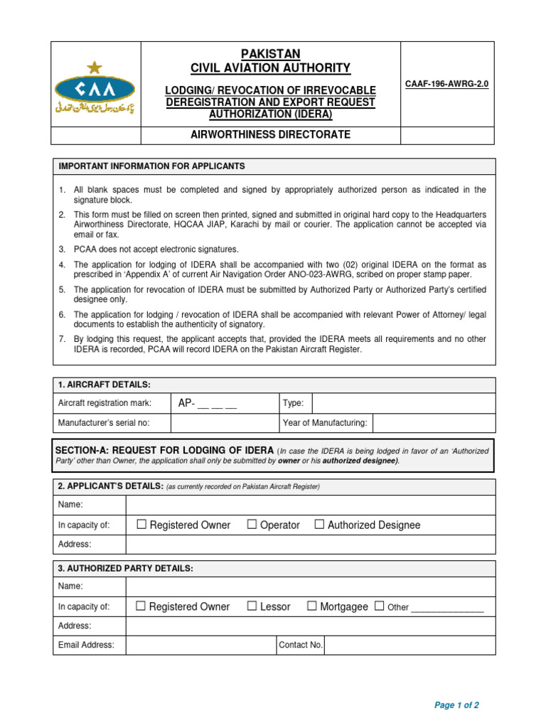CAAF-196-AWRG-2.0 - LODGING REVOCATION OF IRREVOCABLE DEREGISTRATION ...