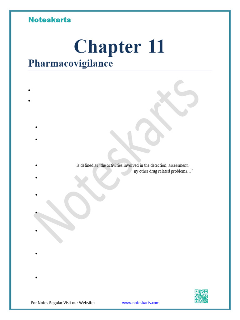 Chapter 11 Hospital Pharmacy Notes Complete Notes by Noteskarts Acc to ...