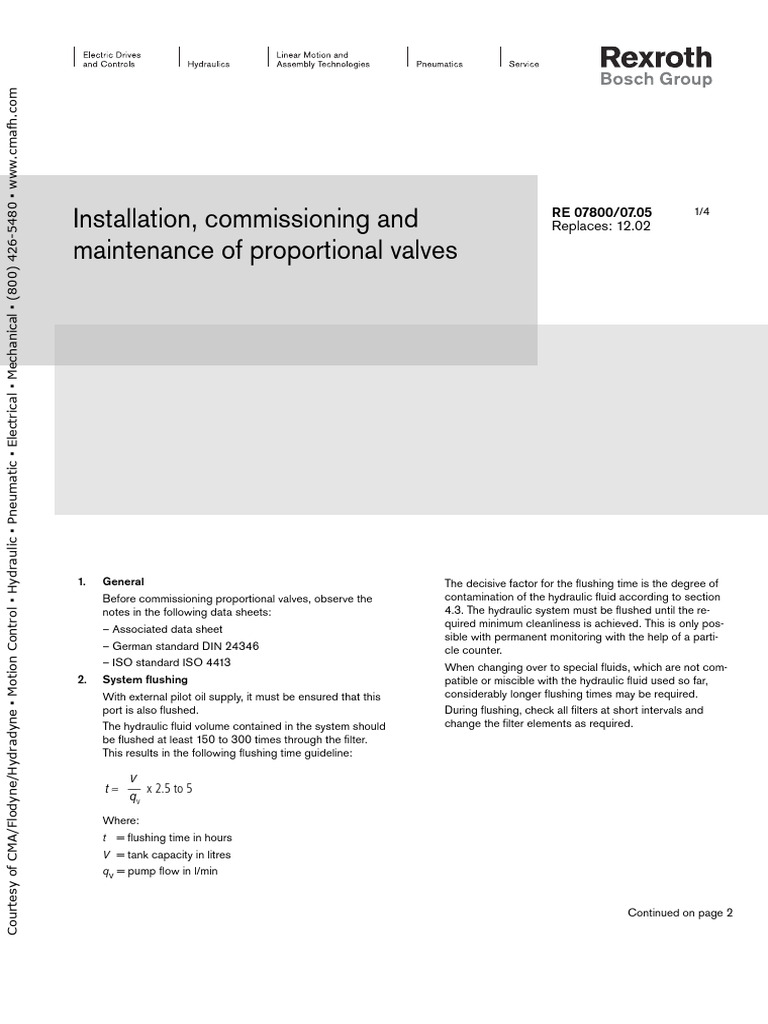 Rexroth Proportional Valve Guide | PDF | Valve | Pipe (Fluid Conveyance)