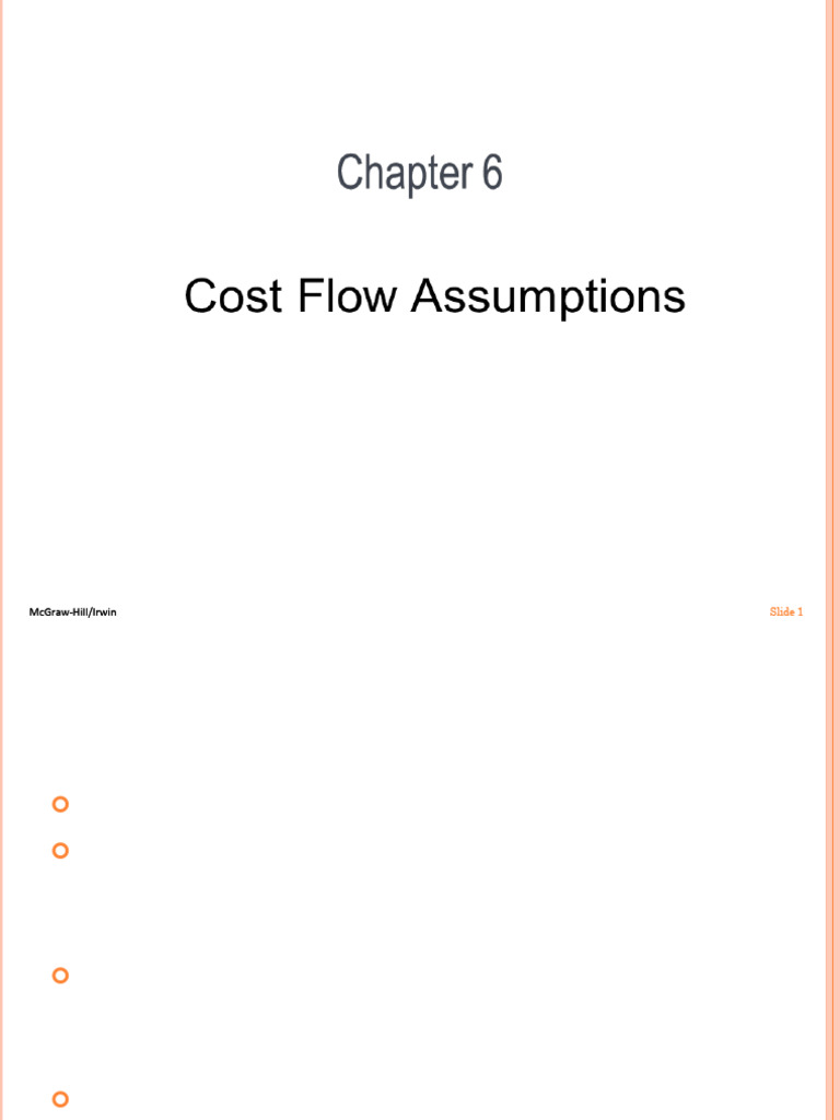 Ch.6 Cost Flow Assumptions | PDF | Cost Of Goods Sold | Inventory