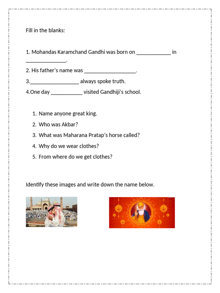 Gr_1_Sst_Practice_worksheet | PDF