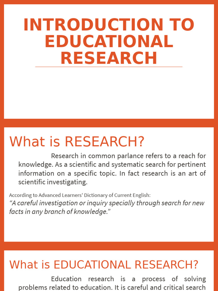 STUDENT Introduction To Educational Research | PDF | Theory | Knowledge