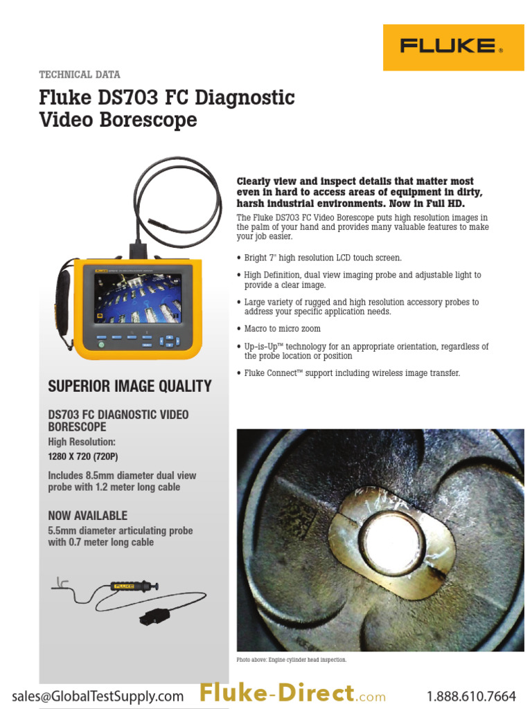 Fluke-Borescope DS703 - Copy (2) | PDF | Video | Hdmi