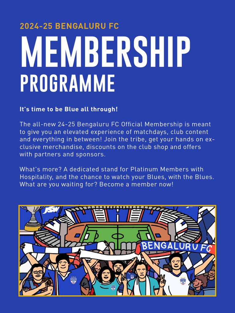 Bengaluru FC Platinum Membership 2024-25 | PDF