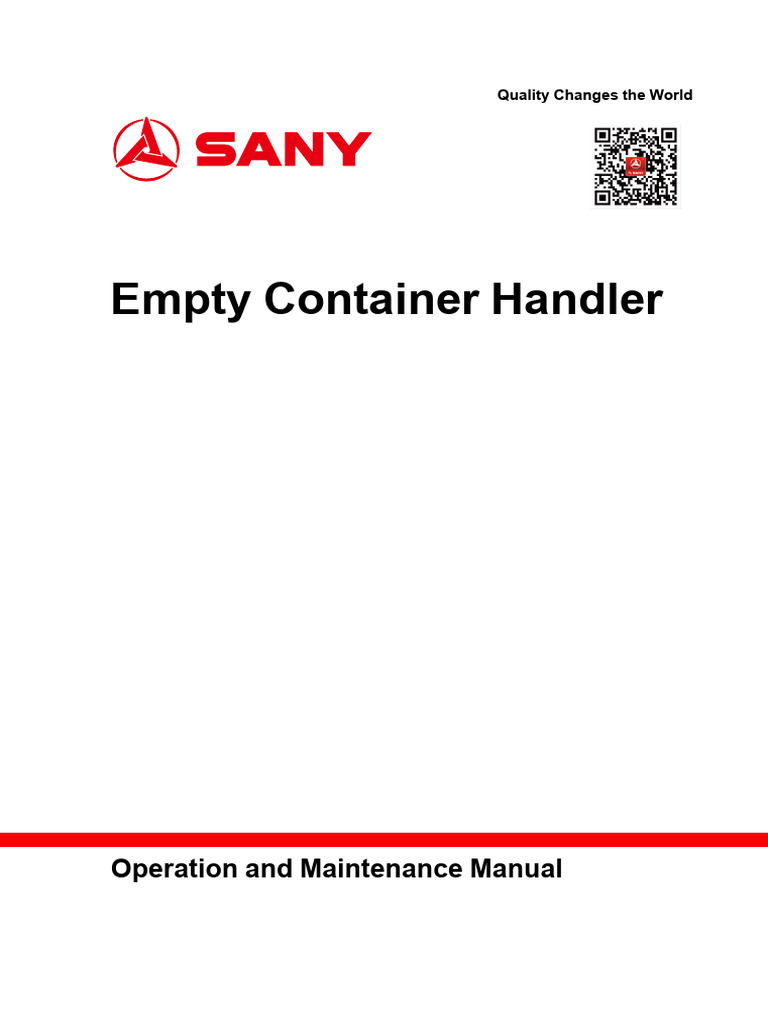Empty Container Handler Manual | PDF | Switch | Safety