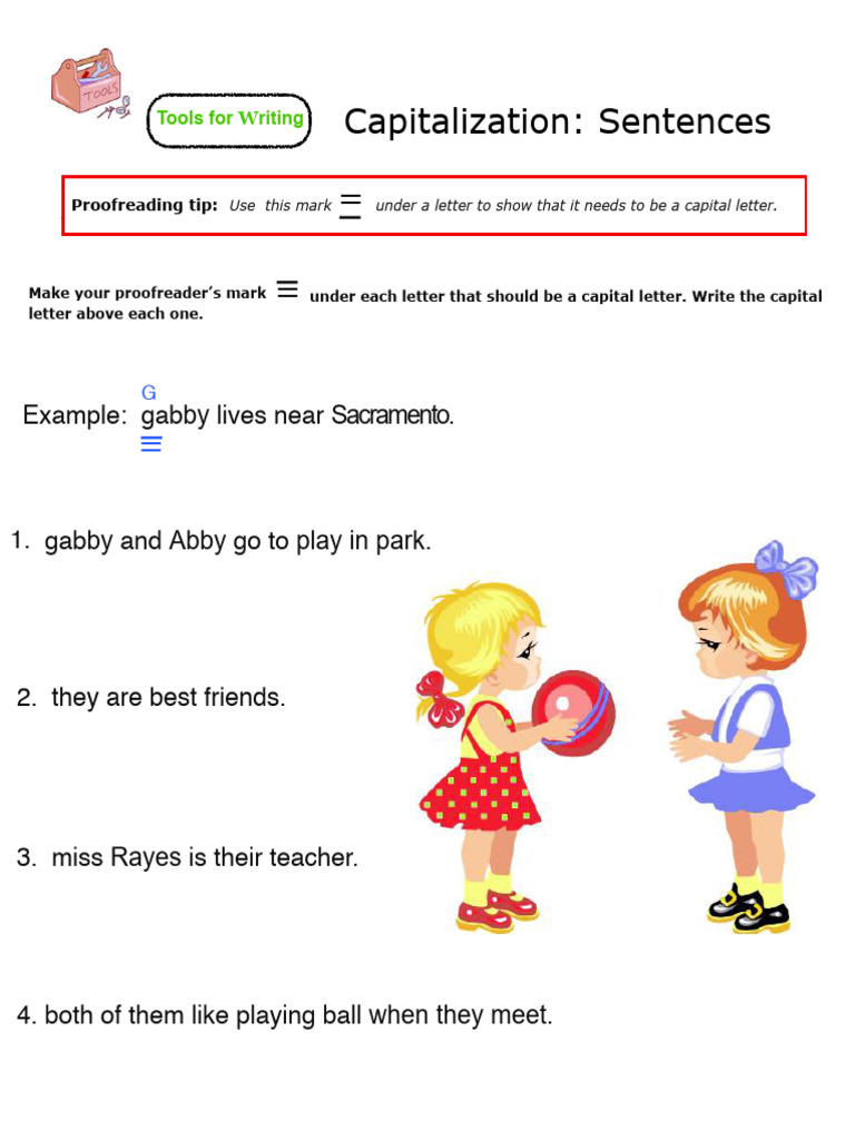 Capitalization in Sentence Structure | PDF