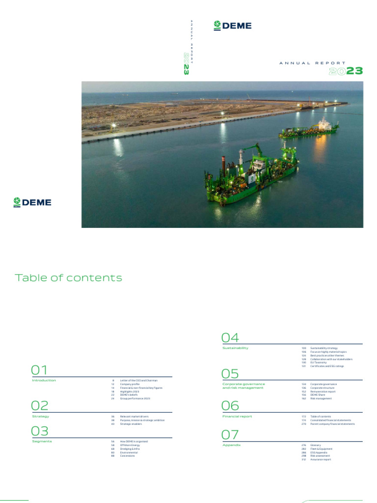 DEME Annual Report 2023 ENG | PDF | Offshore Wind Power