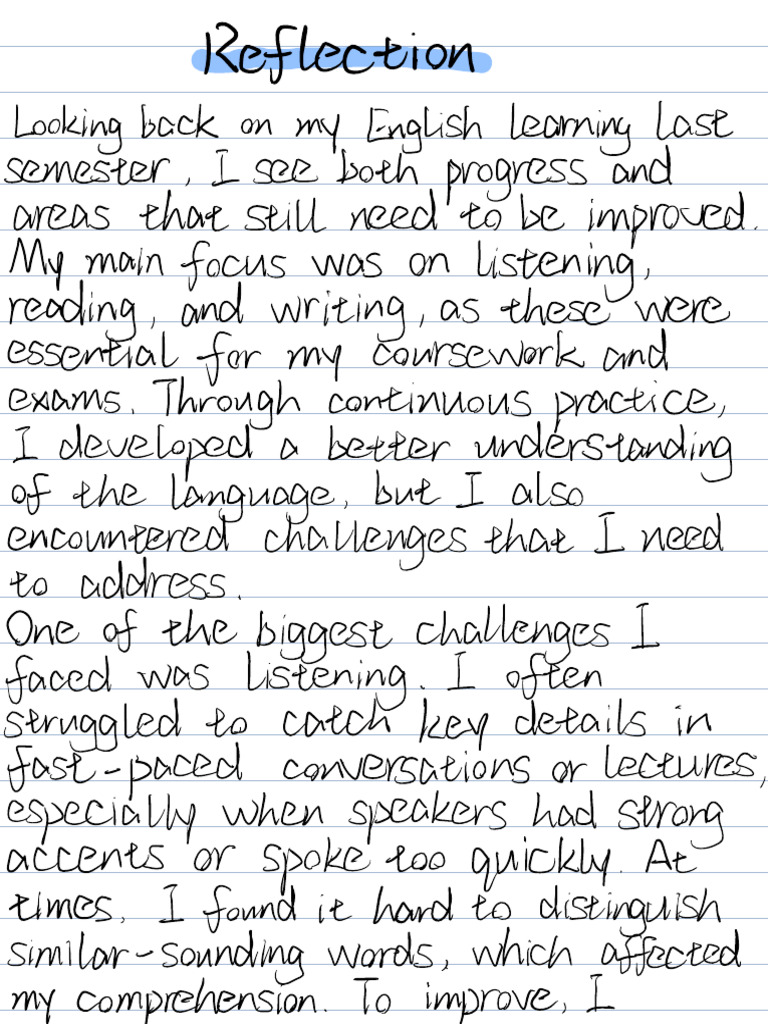 Reflection | PDF