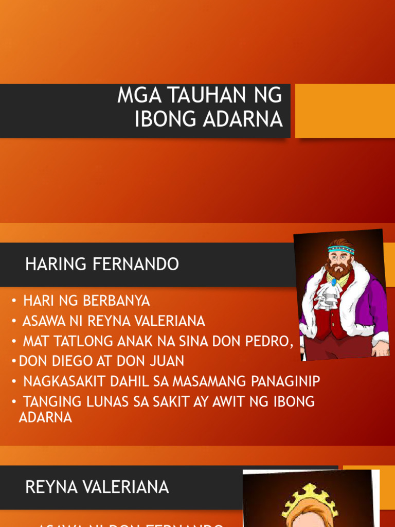 Tauhan Sa Ibong Adarna Pdf