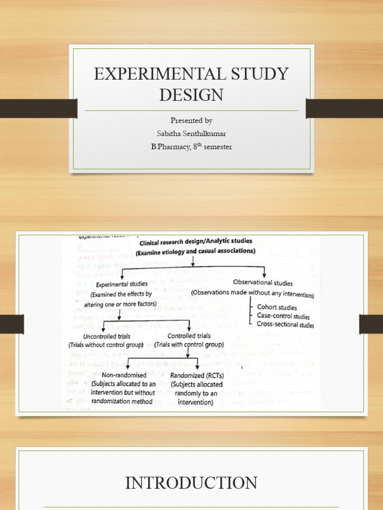 Experimental Study Design | PDF