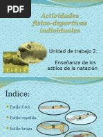 Comparativa de Estilos de Natación | PDF | Codo | Nadando