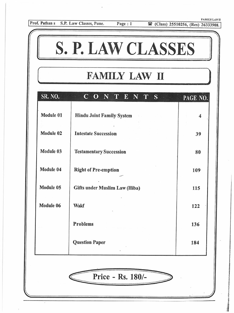 Family Law II | PDF