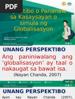 Globalisasyon Perspektibo at Pananaw | PDF