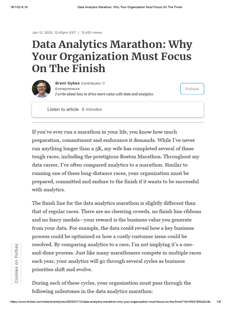 Data Analytics Marathon_ Why Your Organization Must Focus on the Finish ...
