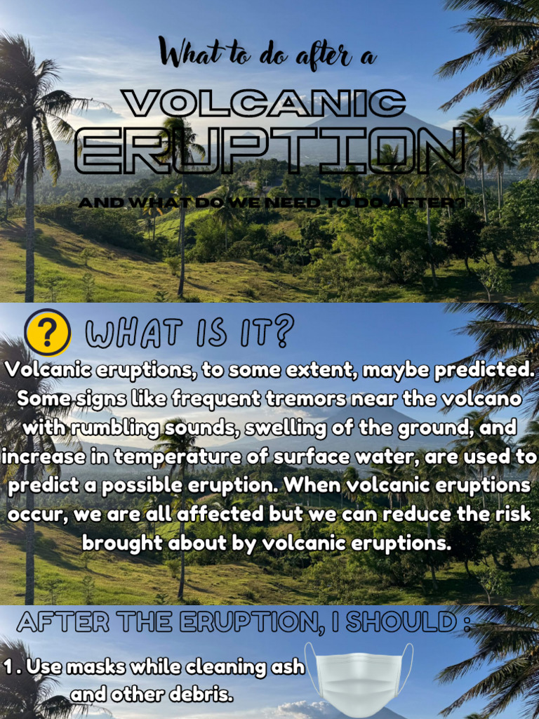 Volcanic Eruption: Safety and Recovery Tips | PDF
