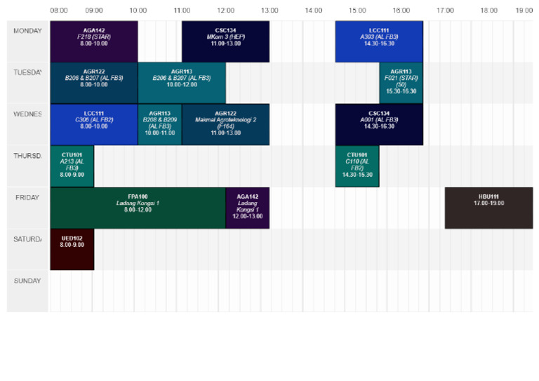 UiTM Timetable Generator 10-23-2024 | PDF