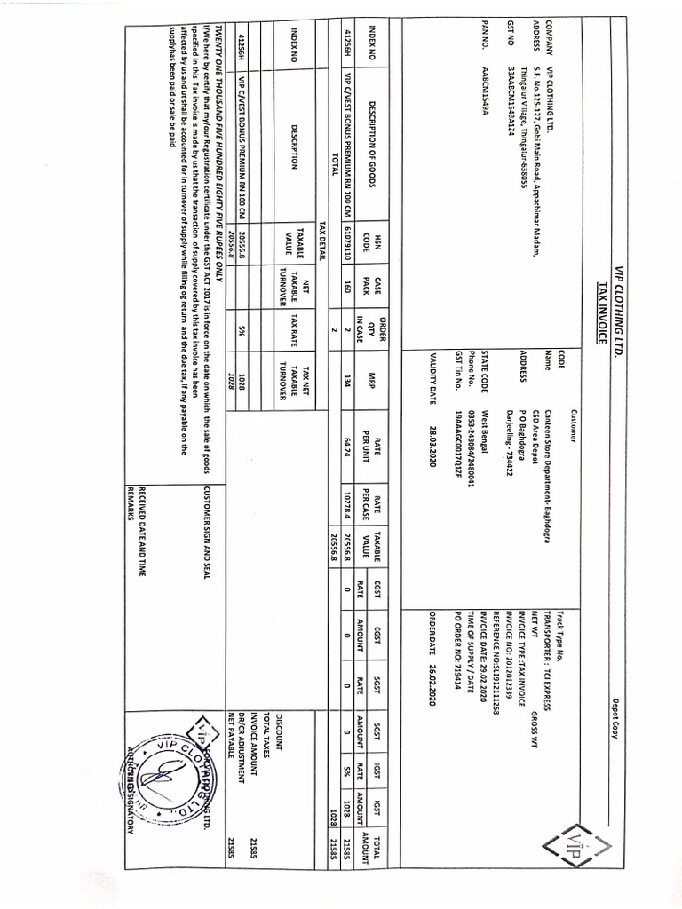 CSD Bagdogra 2020 | PDF