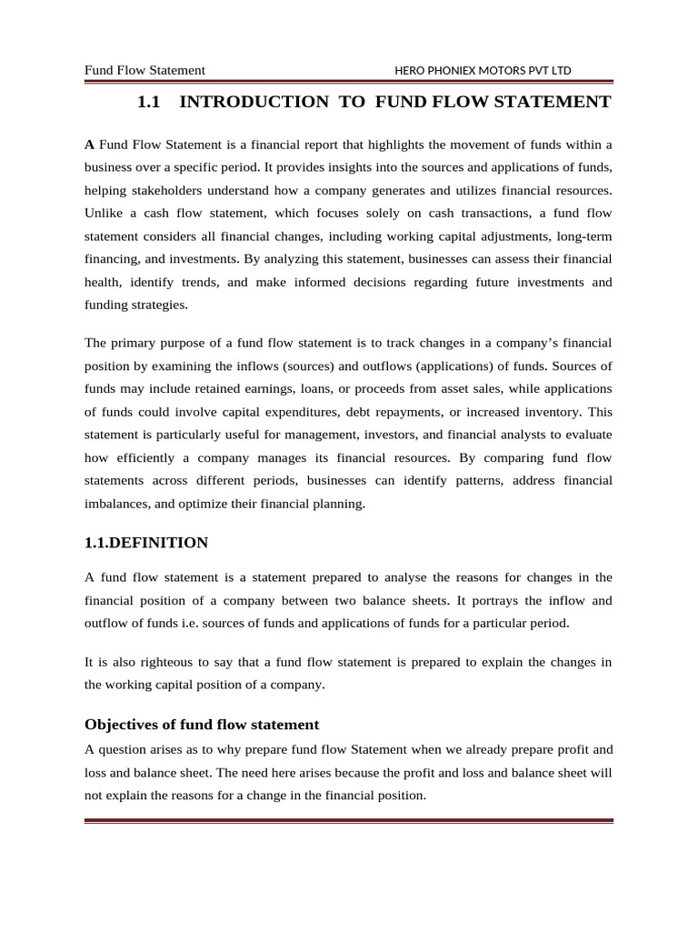 Understanding Fund Flow Statements | PDF | Fund Accounting | Business ...