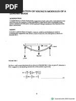 Youngs Modulus by Cantilever Method | PDF