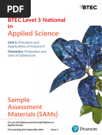Btec Applied Science Unit 5 Chemistry Sample Assessment | PDF ...