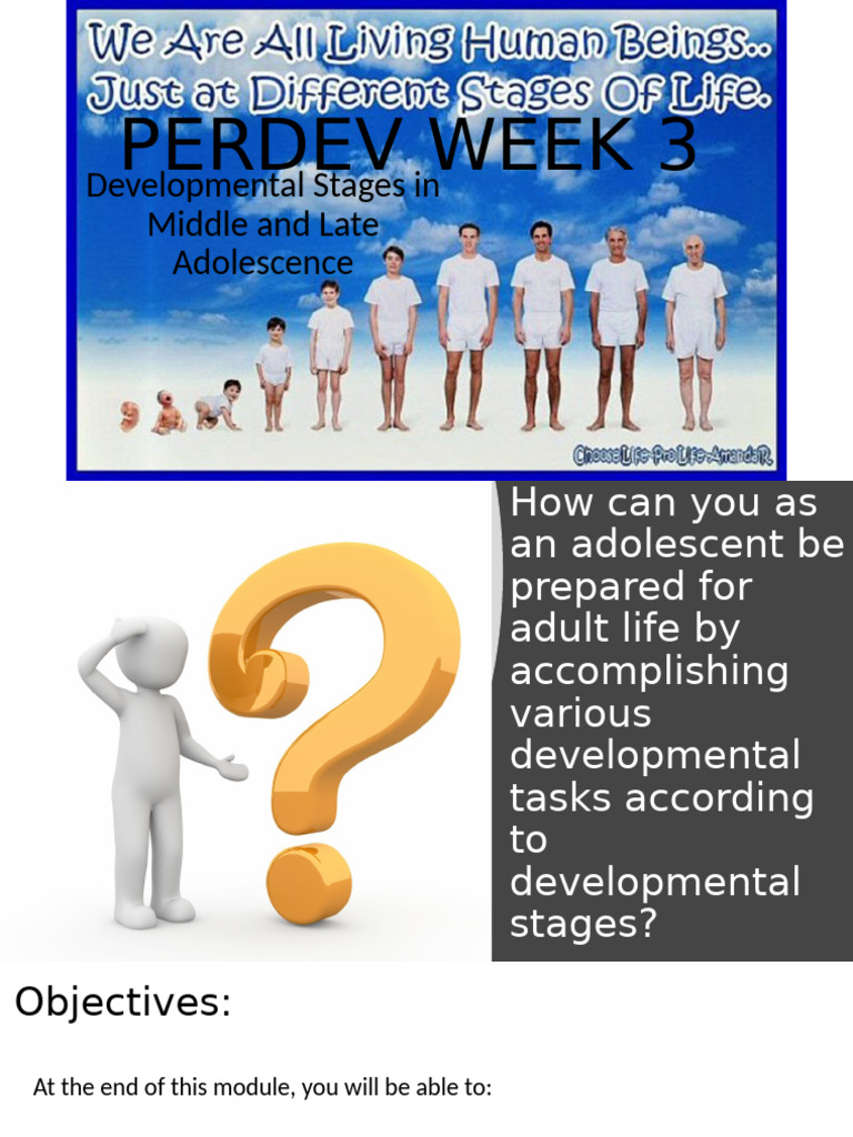 Week 3 Perdev Powerpoint q3 | PDF | Developmental Psychology | Liberal Arts Education