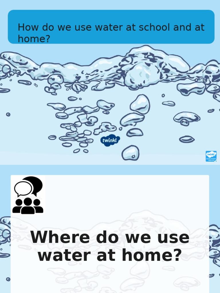 Water Usage at Home and School | PDF