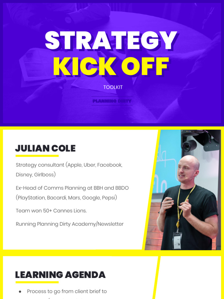 Strategy Kick Off Toolkit | PDF | Brand | Marketing