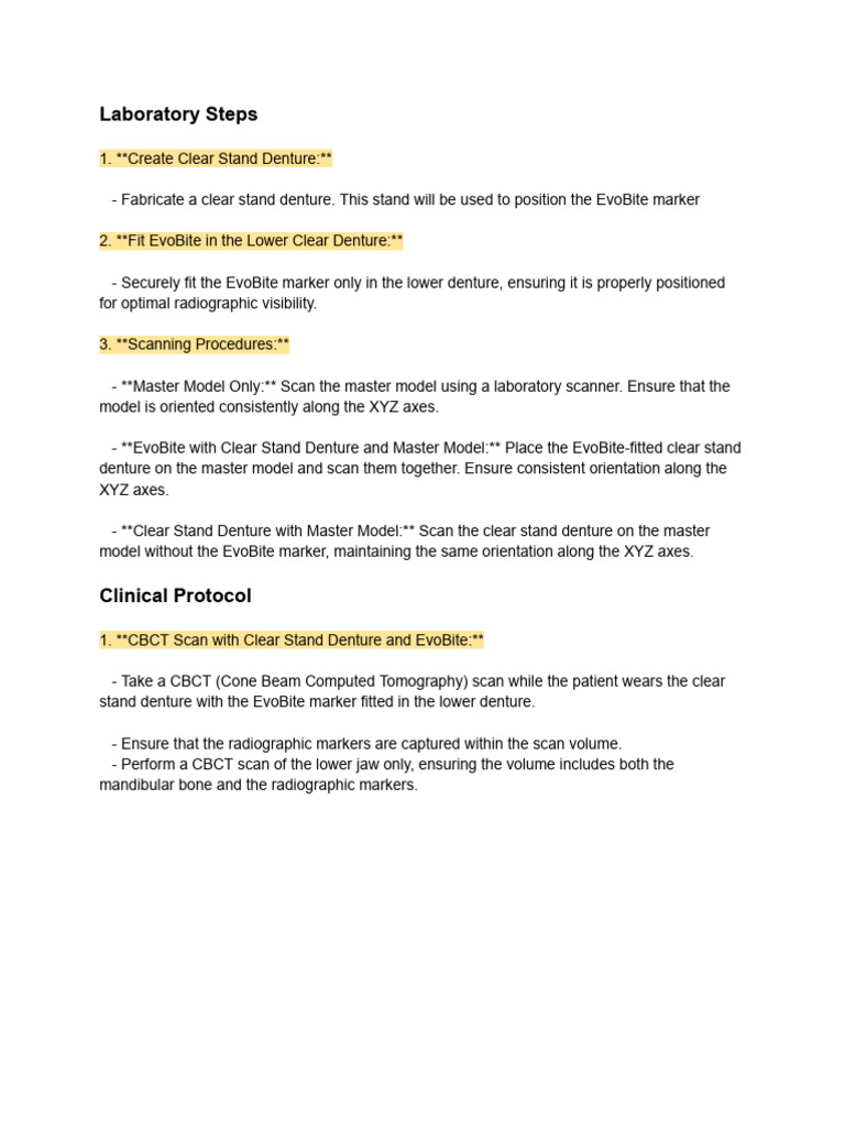 Evobite Protocol | PDF