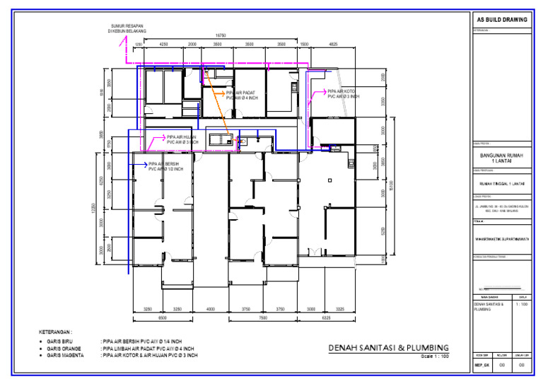 14 Denah Plumbing & Sanitasi | PDF