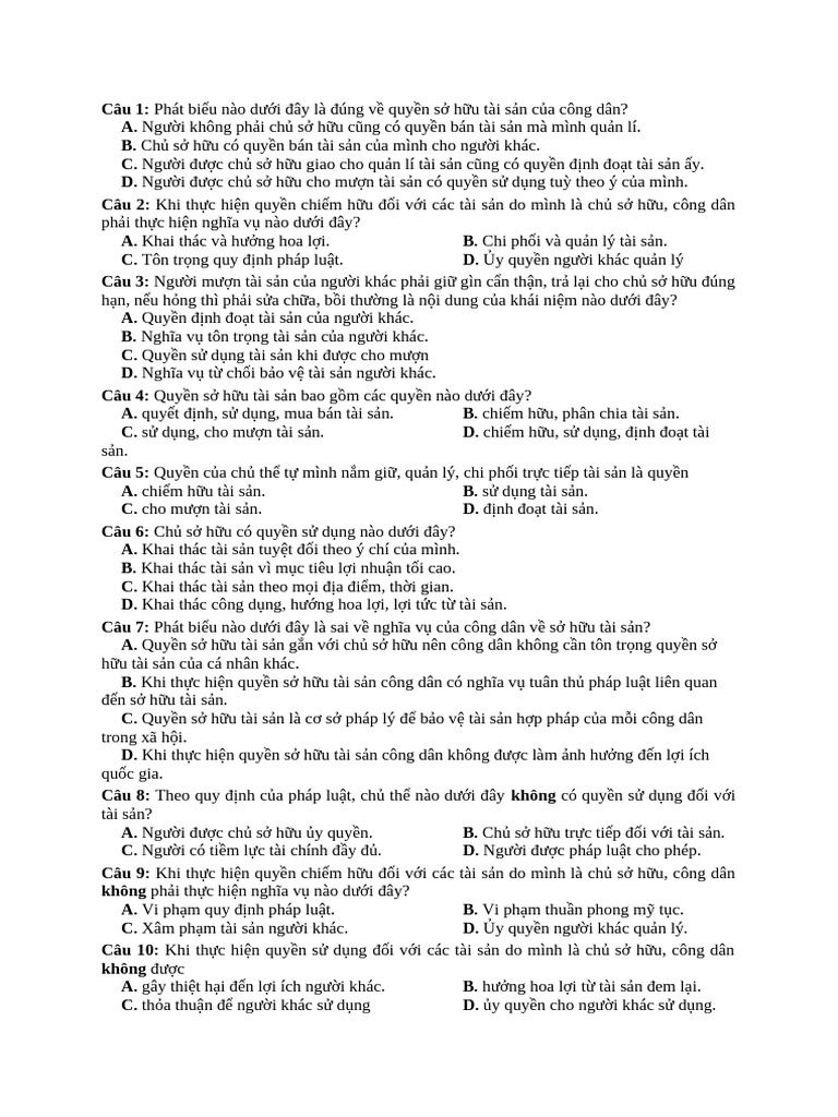 KTPL 12 Bài 9 | PDF