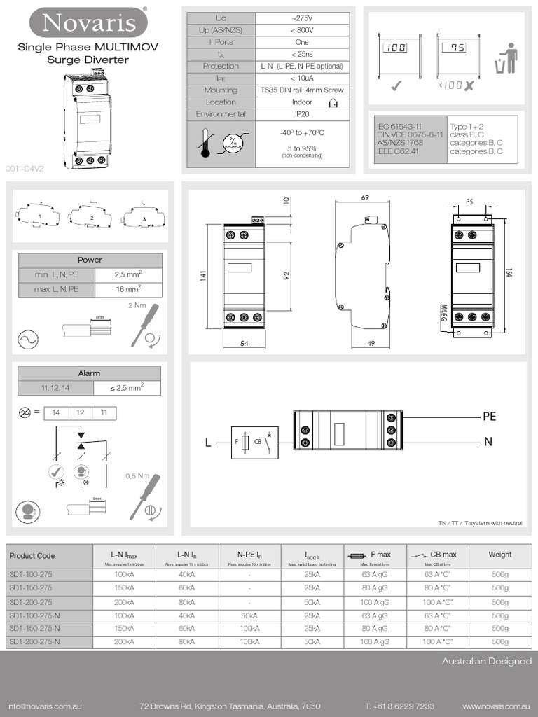 SD1 Single Phase MULTIMOV | PDF