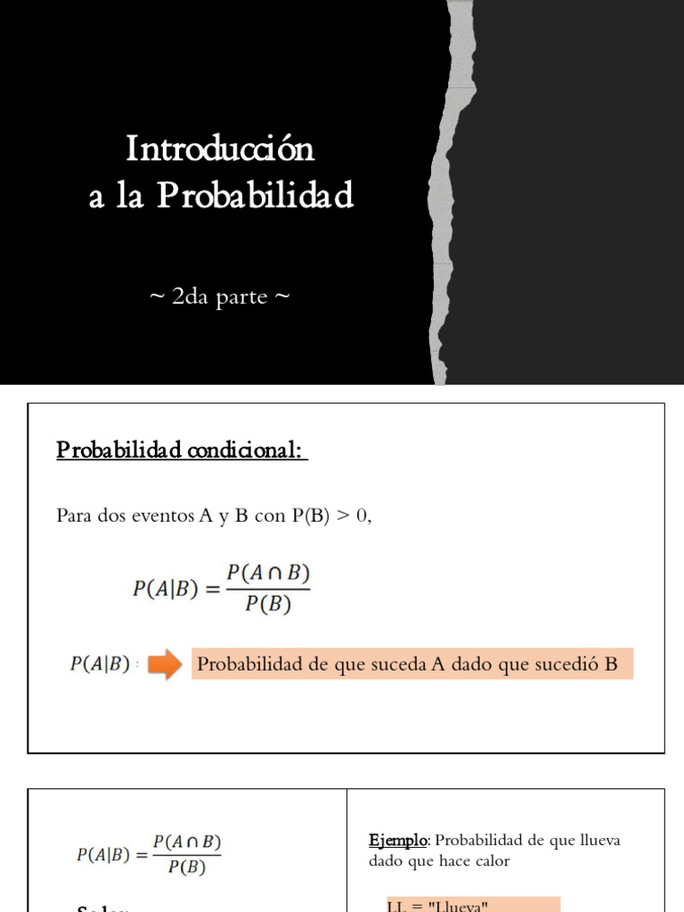 Probabilidad Condicional (2) | PDF | Probabilidad | Teoría de probabilidad