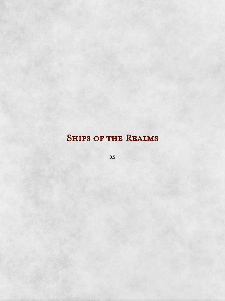 D&D 5E Ship Types and Stats | PDF | Ships | Ironclad Warship
