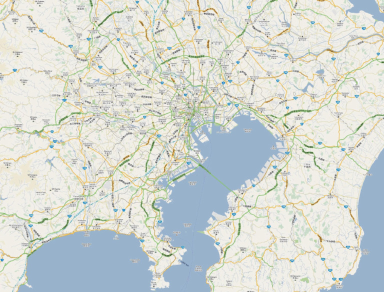Tokyo and Vicinity Road Map | PDF