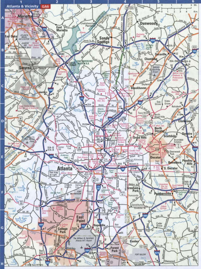 Atlanta Road Map | PDF