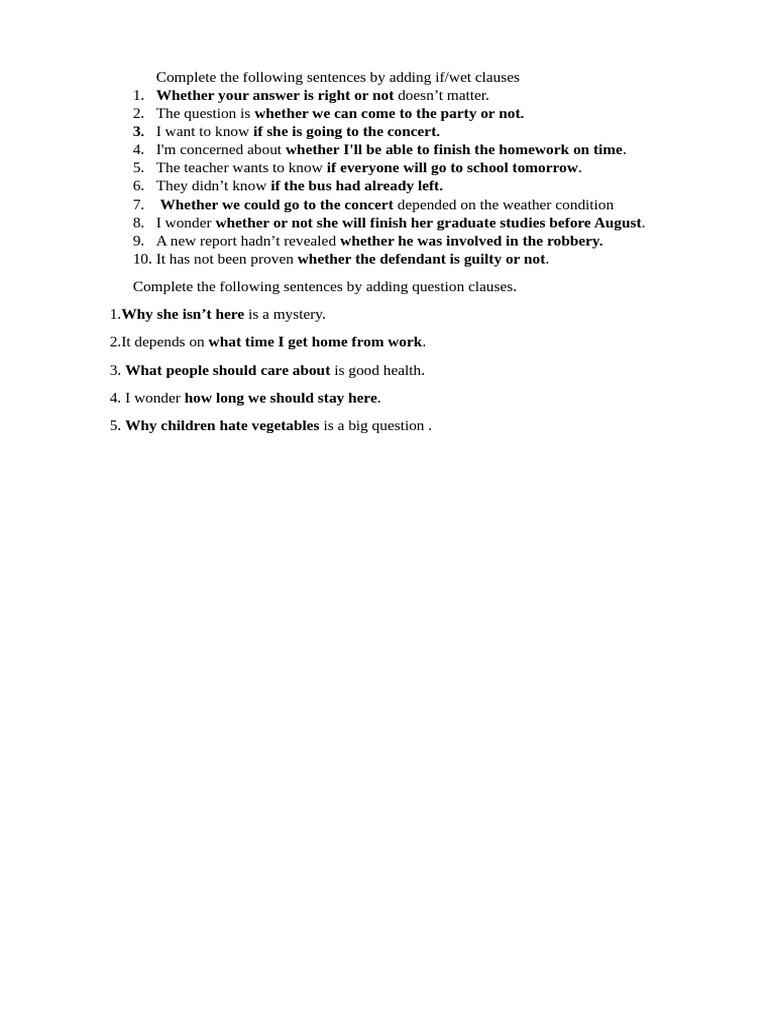 Writing Unit 2 Noun Clauses | PDF